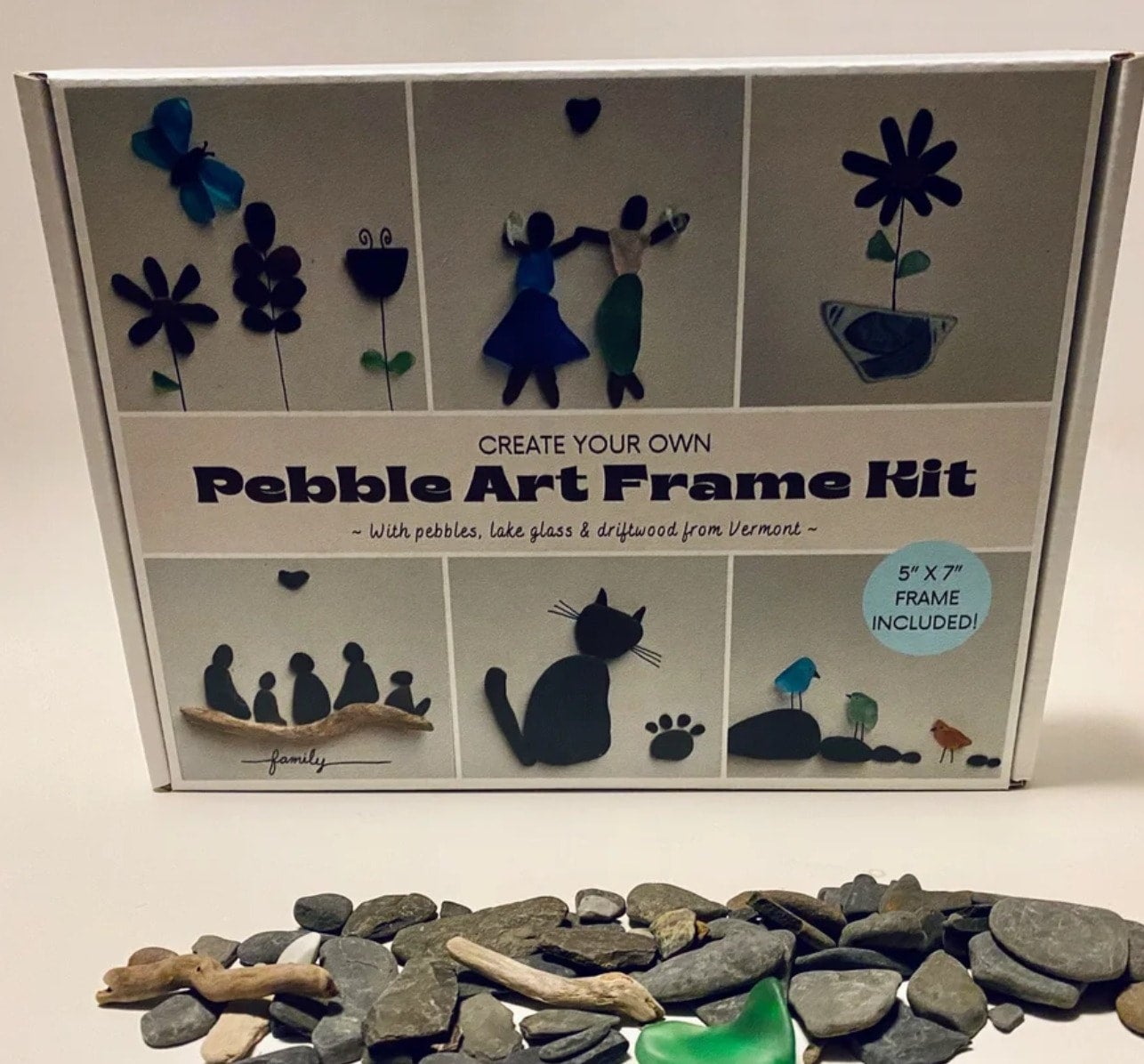Pebble Art Frame Kit | Once Upon A Rock Vermont